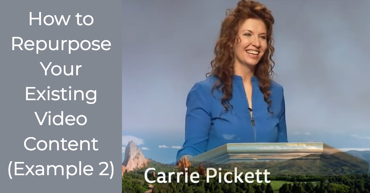 How to Repurpose Existing Video Content: Example 2 | Kingdom.Marketing